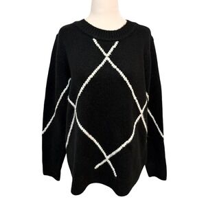 Joe Fresh | Sweaters | Joe Fresh Black Oversized Crewneck Small Sweater ...